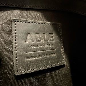 Able | Bags | Genuine Leather Crossbody Bag Black | Poshmark